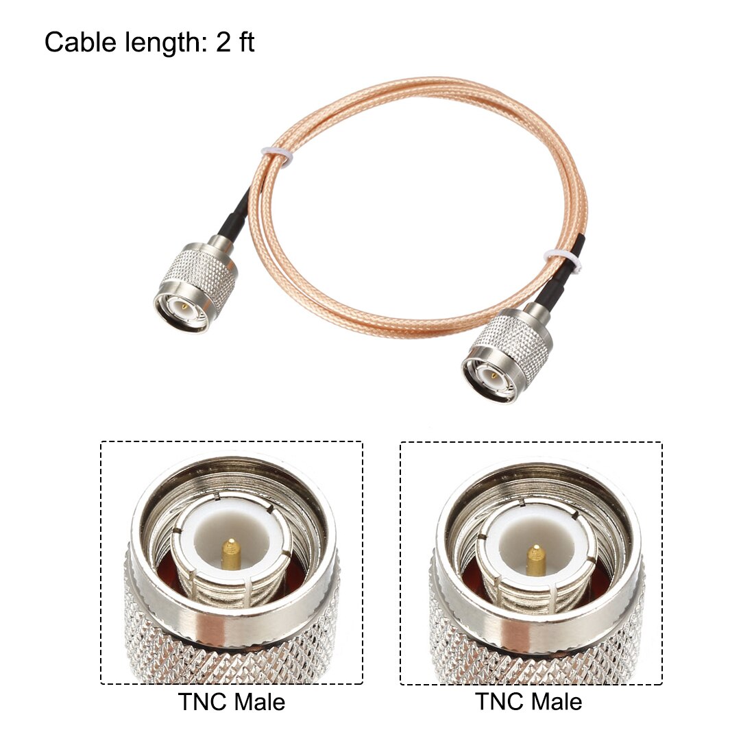 uxcell 1 Pcs RG316 RF Coaxial Cable TNC Male to TN... – Grandado