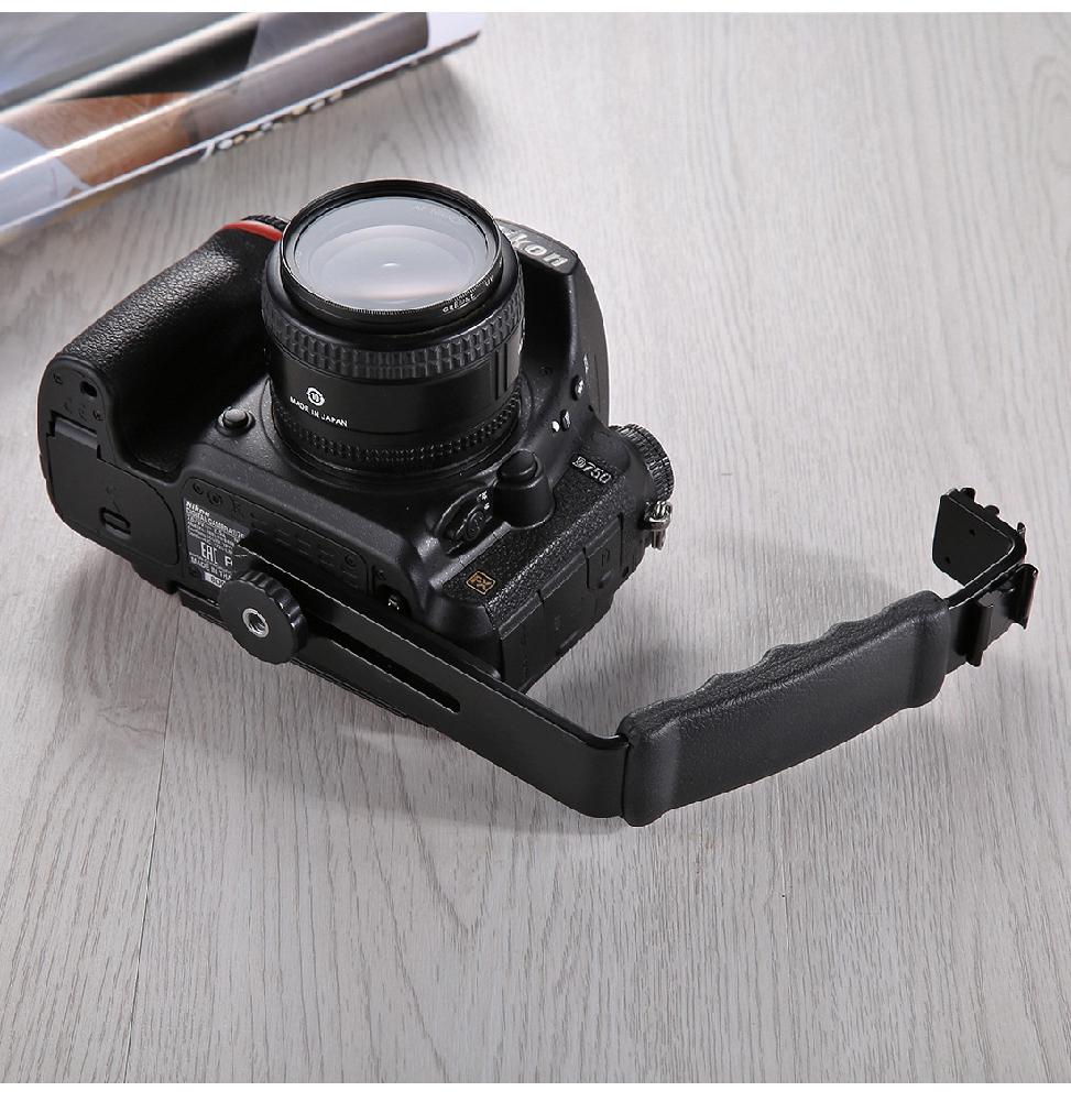 Video Flash Camera Grip L-Shape Bracket Holder Wit... – Grandado