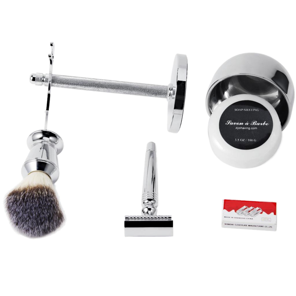 Classic Men's Shaving Set Safety Shaving Brush... – Grandado