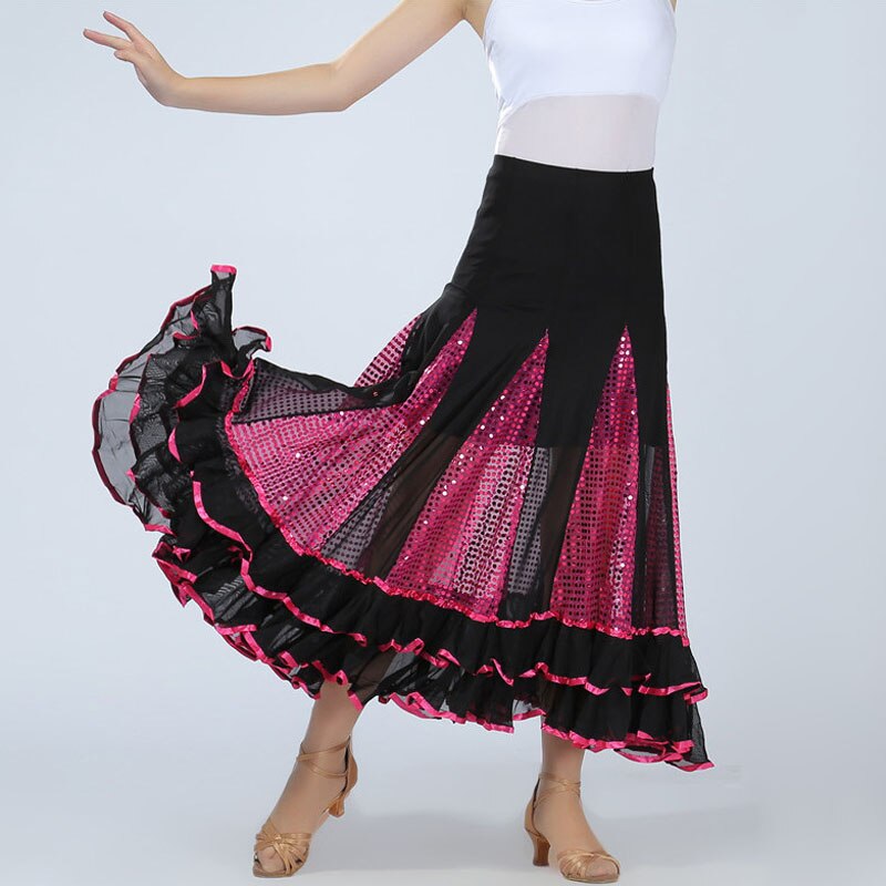 National Standard Dance Waltz Square Dancing Skirt... – Grandado