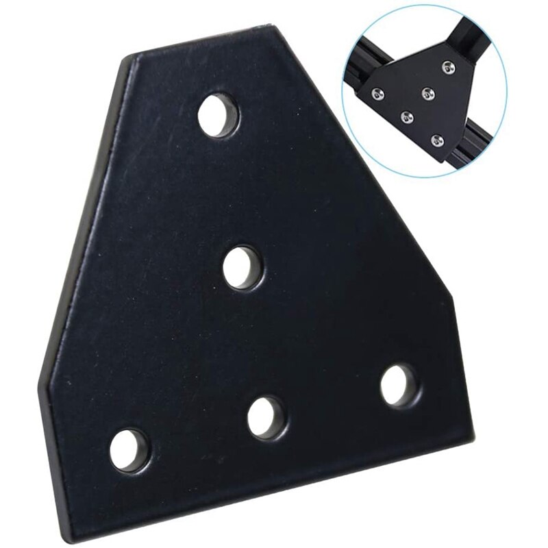 2 Pcs / Batch 5 Hole Black Connector Plate Plate C... – Grandado