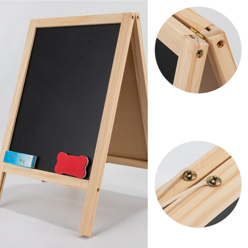 2 size Mini Wooden Tripod Blackboard Small Double ... – Grandado
