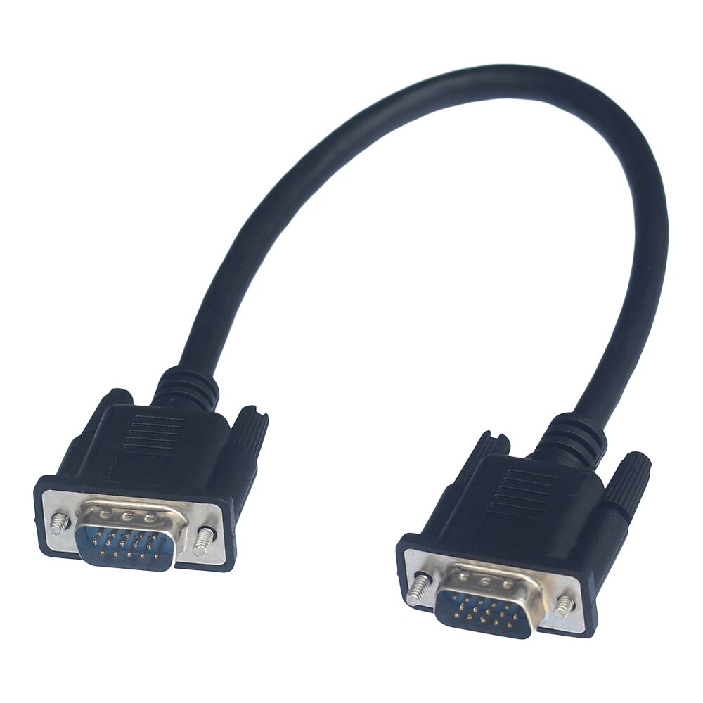 30 cm VGA short Cable HD Full 15 Pin Male to Male ... – Vicedeal