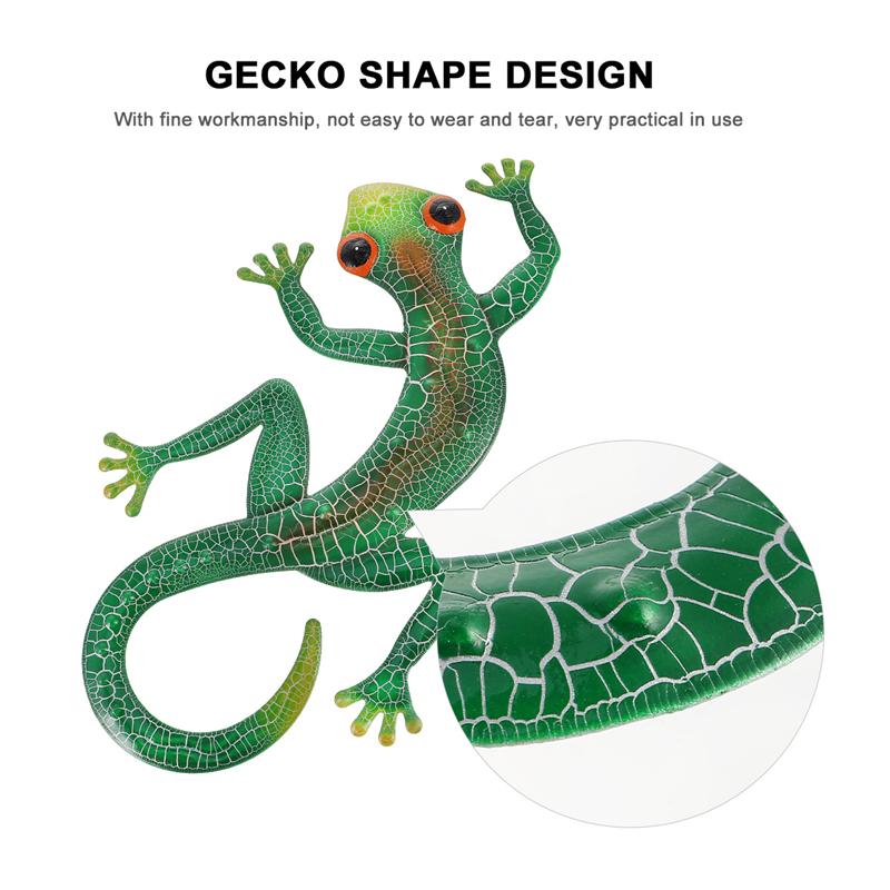 Metal Gecko 3D Wall DIY Realistic Vivid Sculpture ... – Grandado