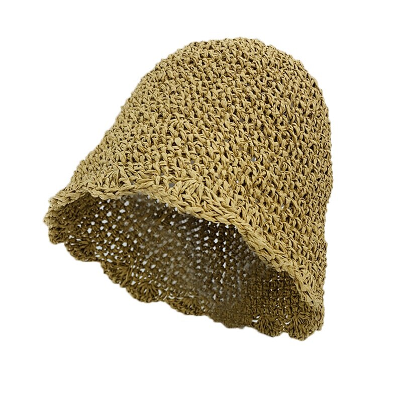 Lady Sun Hat Nylon Straw Plaiting Beach Cap Outdoo... – Vicedeal