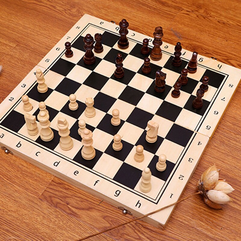 netic Solid Wood Chess Chess Face Panel Wooden Pri... – Vicedeal