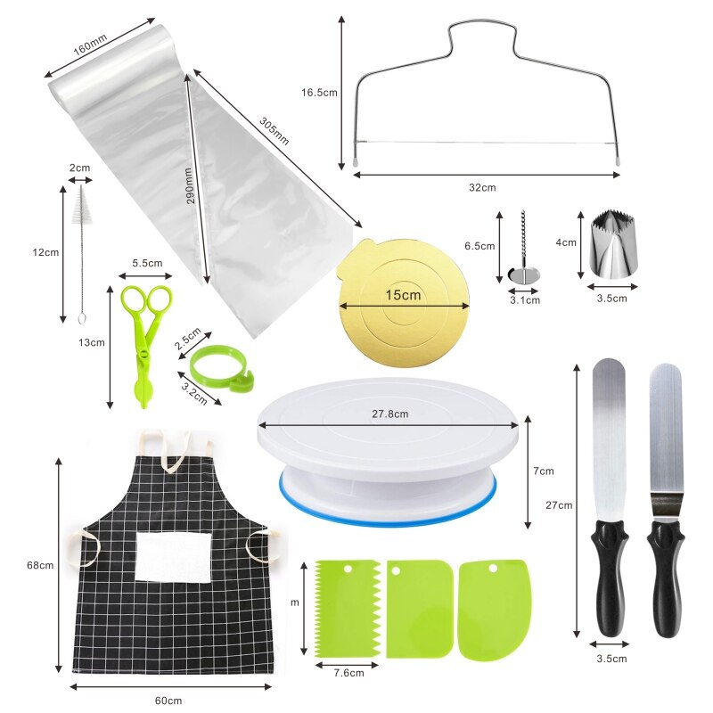 127 Pcs Baking Frosting Baking Tool Sets Pastry Ba... – Grandado