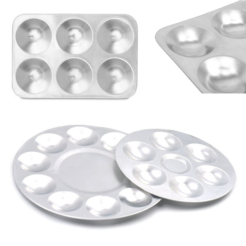 3 sizes Aluminium color Palette Round Nail Polish ... – Grandado