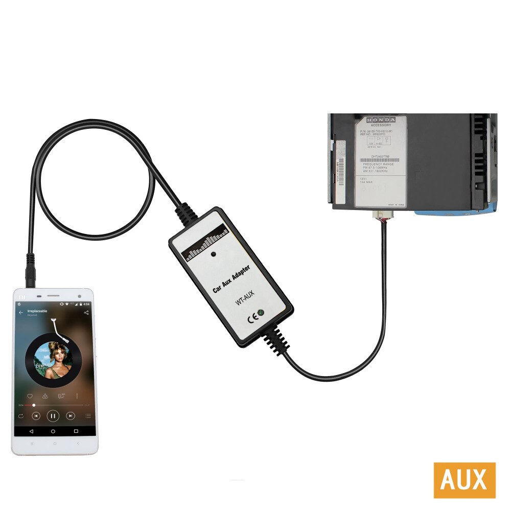 Moonet Auto adapter mp3 AUXiliary 3.5mm voor iphon... – Grandado