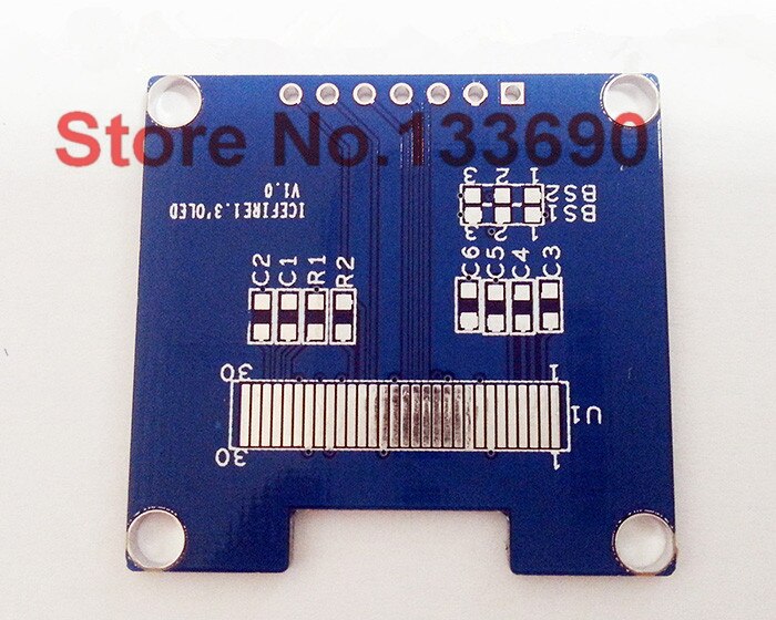 1pcs 1 3 Inch Oled Scherm Module Hoge Resolutie 128x64 Wit Op Zwart 3 Draad Spi 4 Draad Spi