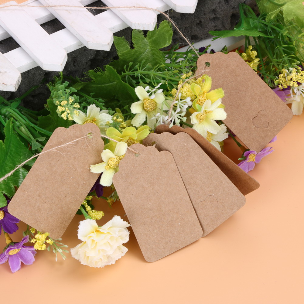 50pcs 4*9cm Hollow Paper Labels / Blank Tag / tabl... – Grandado