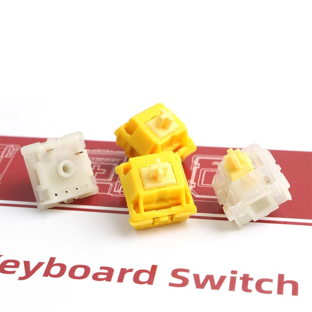 Gateron Cap Milky Yellow V2 Switch 5pin Linear RGB... – Grandado