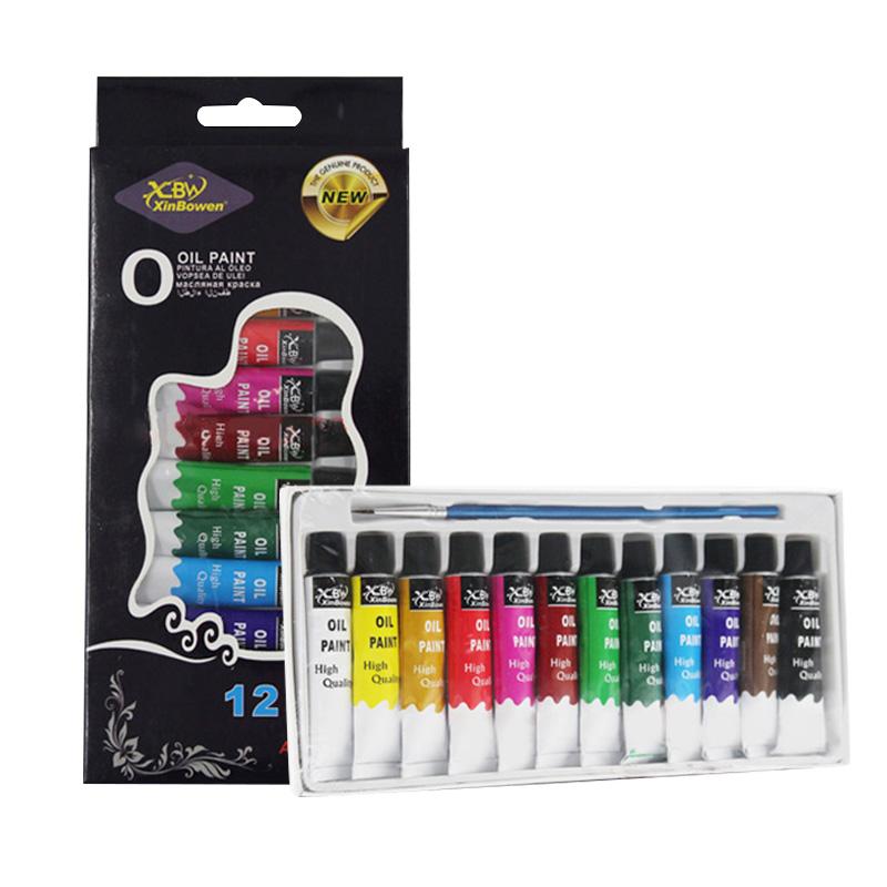 Oil Paint Set 12 Colors With Pen Acrylic Art Paint... – Vicedeal
