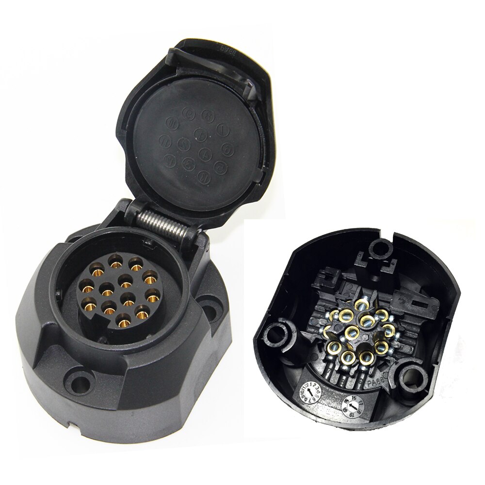 1x 12V 13 Pin Plastic Trailer Socket Boat Trailer ... – Grandado