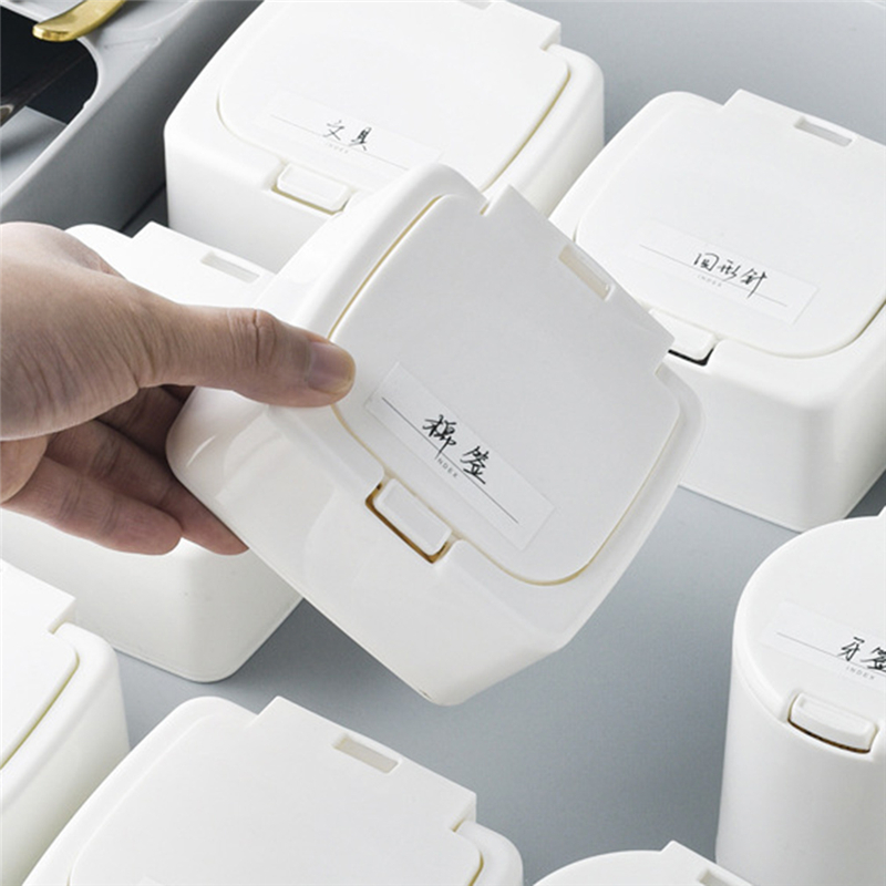 Universal Plastic Storage Box White Button With Li... – Grandado