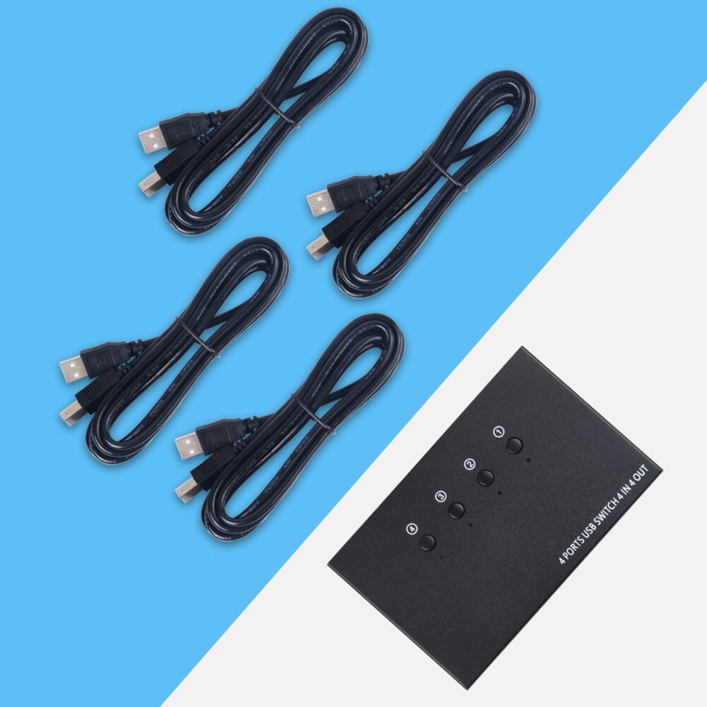 USB Switch KVM Switch Box 4 USB2.0 Switcher PC Sha... – Grandado