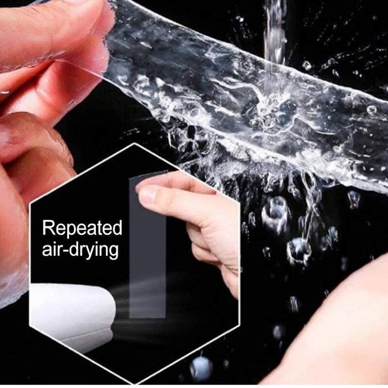 Transparent Nano Tape Washable Reusable Double-Sid... – Grandado