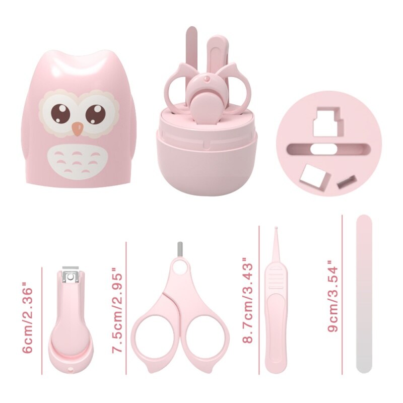 Draagbare Baby Nail Kit Met Leuke Animal Case 4-in... – Grandado