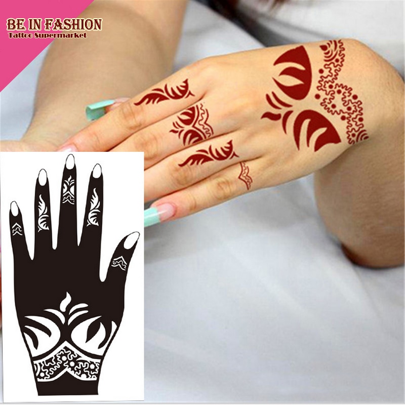 1pc Tattoo Airbrush Stencils Body Painting Henna S... – Vicedeal