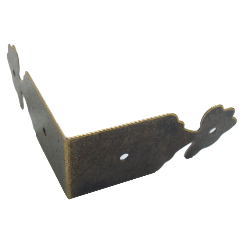 50pcs Antique wrap angle edging wooden box four co... – Grandado