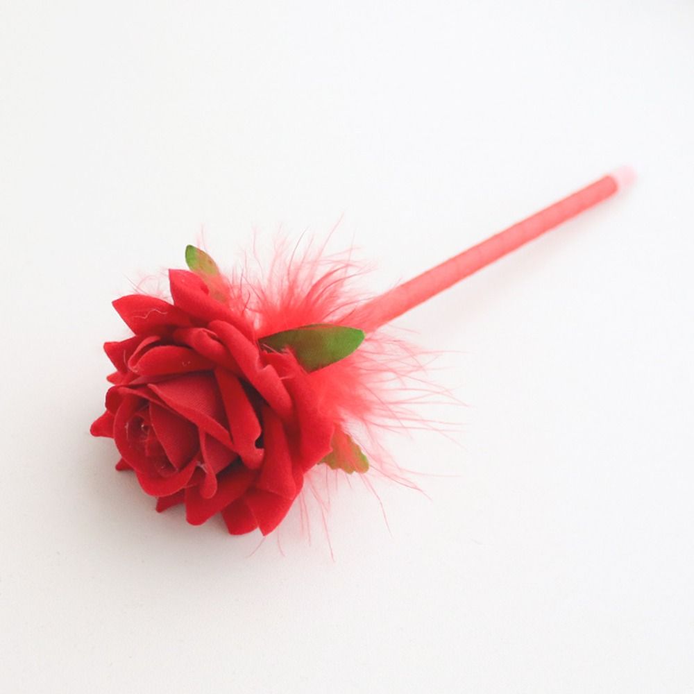 0.5mm Red Pink Rose Flower Ballpoint Pen Teacher's... – Grandado