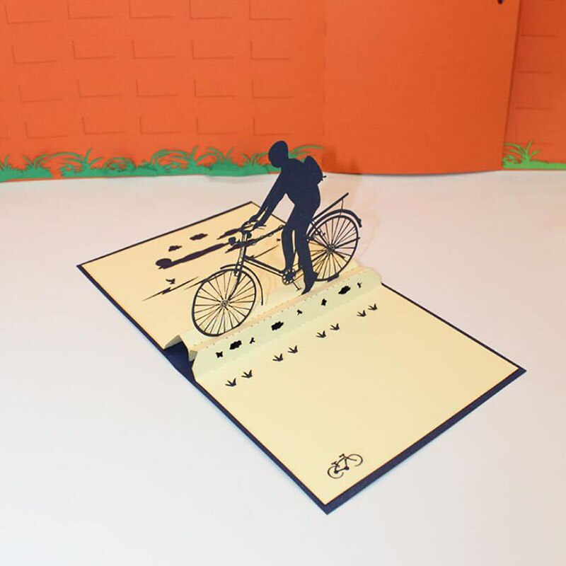 DIY Paper Bicycle Greeting Card 3D Handmade Postca... – Grandado
