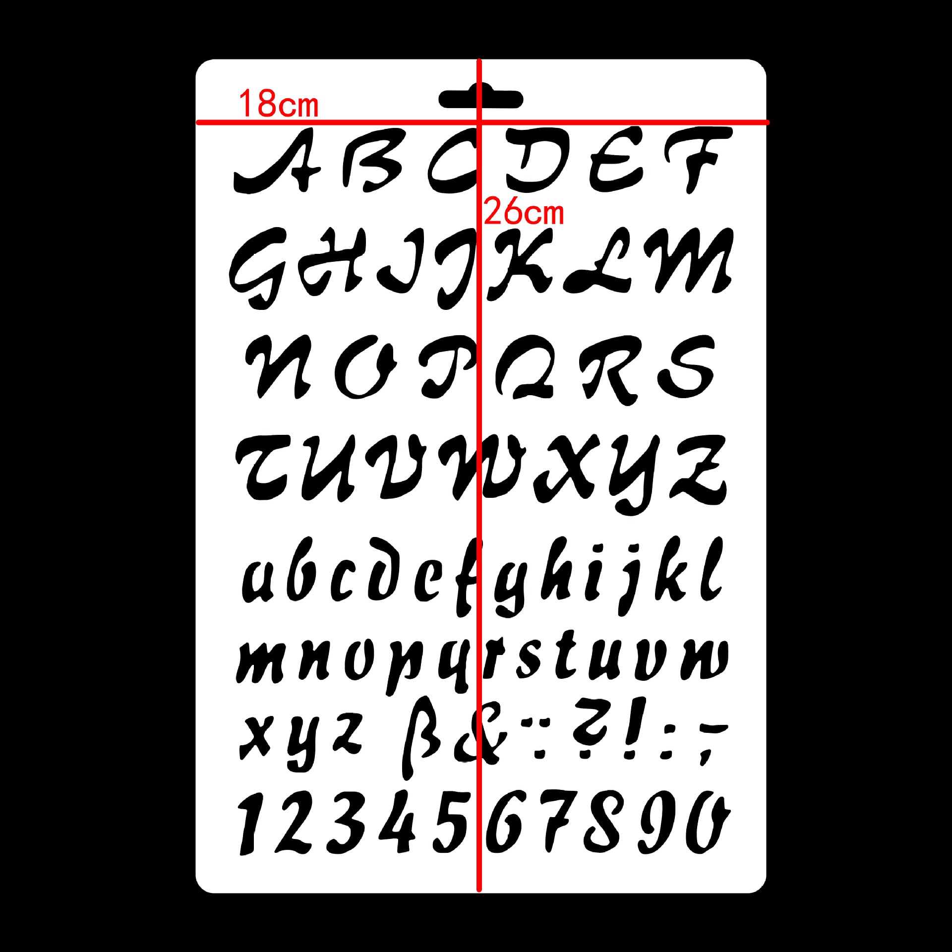 4Pcs/Set A4 Alphabet English Letters DIY Layering ... – Grandado