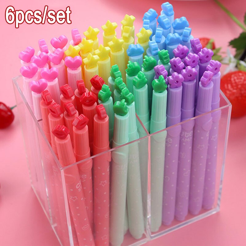 Delvtch 6 Stks/set Mooie Stempel Seal Markeerstift... – Vicedeal