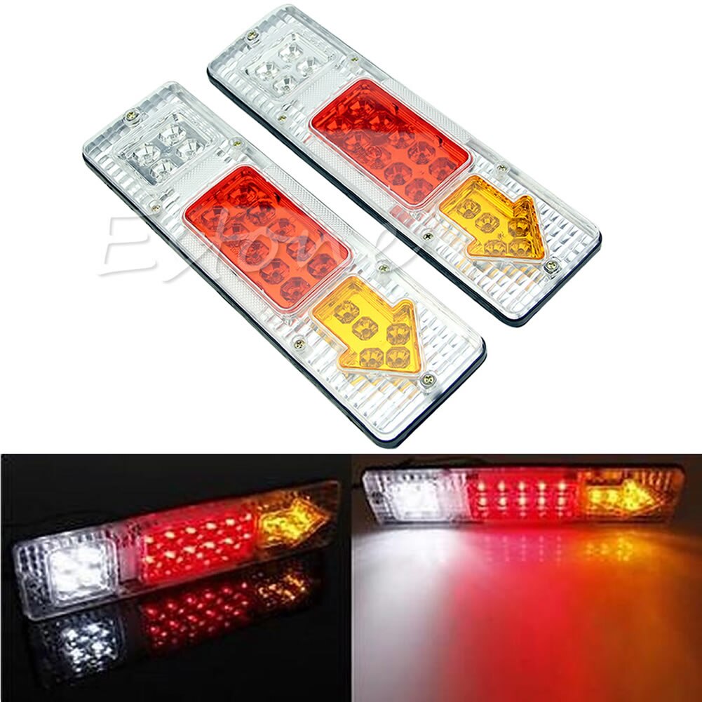 2 Stuks 12V 19 Led Auto Vrachtwagen Trailer Achter... – Grandado