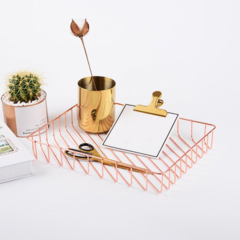 Metal Storage Iron Documents A4 Paper Storage Bask... – Grandado