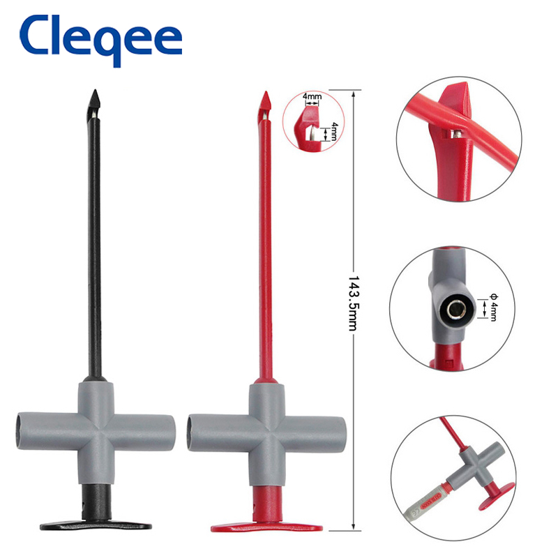 Cleqee P5010 Insulated Test Hook Clip Non-Destruct... – Grandado
