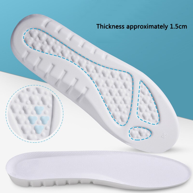 Memory Foam Insoles for Women Men Shoes Inserts Hi... – Vicedeal