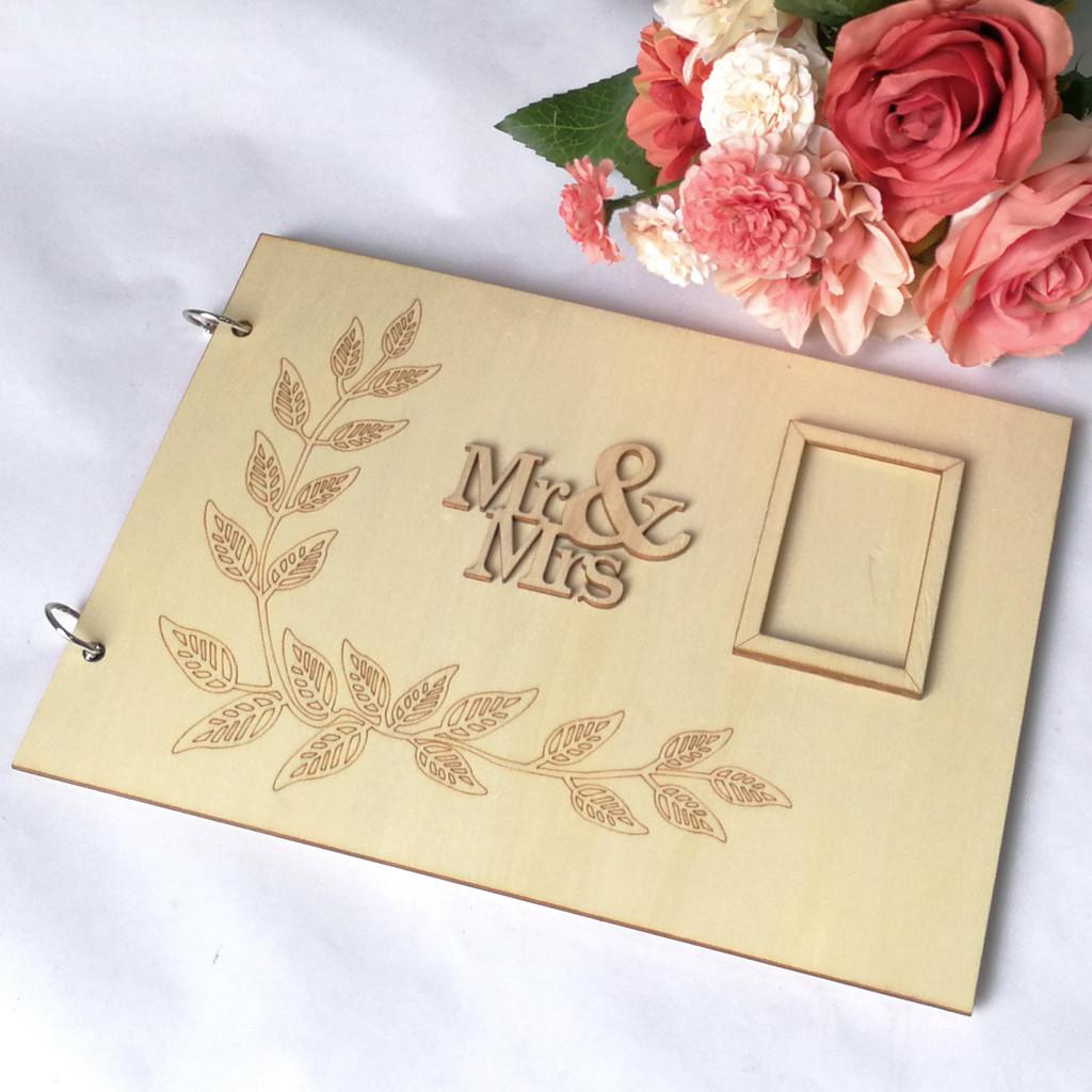 1pcs Tearable Message Wedding Guest Book Kraft Cov... – Grandado