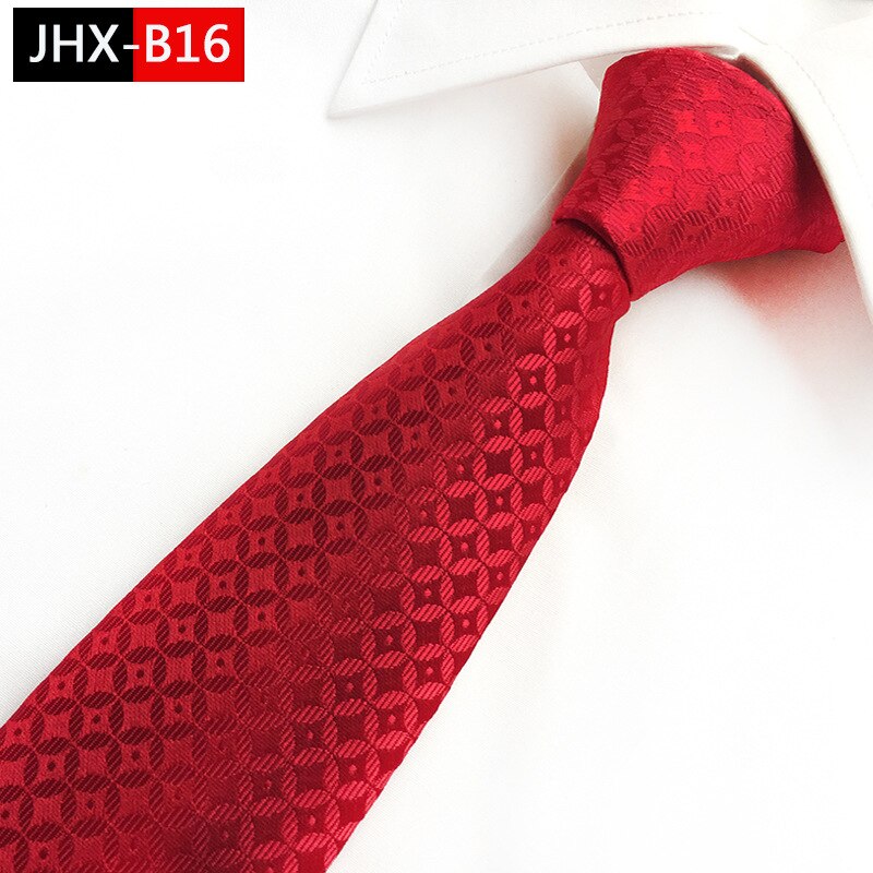 Red Neck Ties for Men Formal Necktie Gravaa Corbat... – Grandado