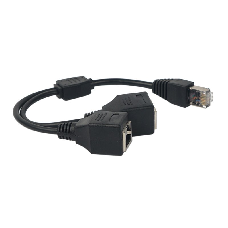 Rj45 1 mannelijke to 2 vrouwelijke socket poort l... – Vicedeal