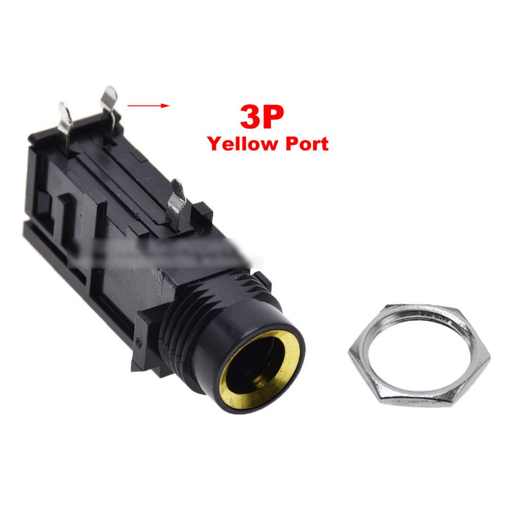 5sets 3P/4P Audio Jack Speaker Connector 6.35 Mono... – Vicedeal