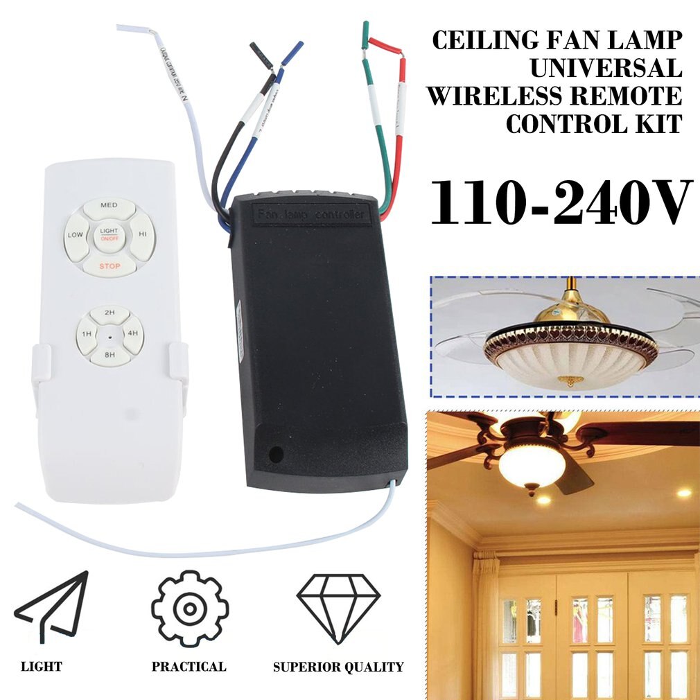 Universal Ceiling Fan Lamp Remote Control Kit 110-... – Grandado