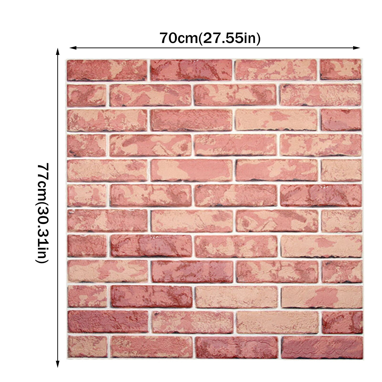 PE Foam 3D DIY Wall Decor Embossed Brick Stone Col... – Vicedeal