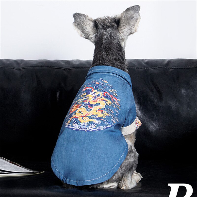 Chinese Tang Suit Dog Clothes Year Pet Clothing Pu... – Vicedeal