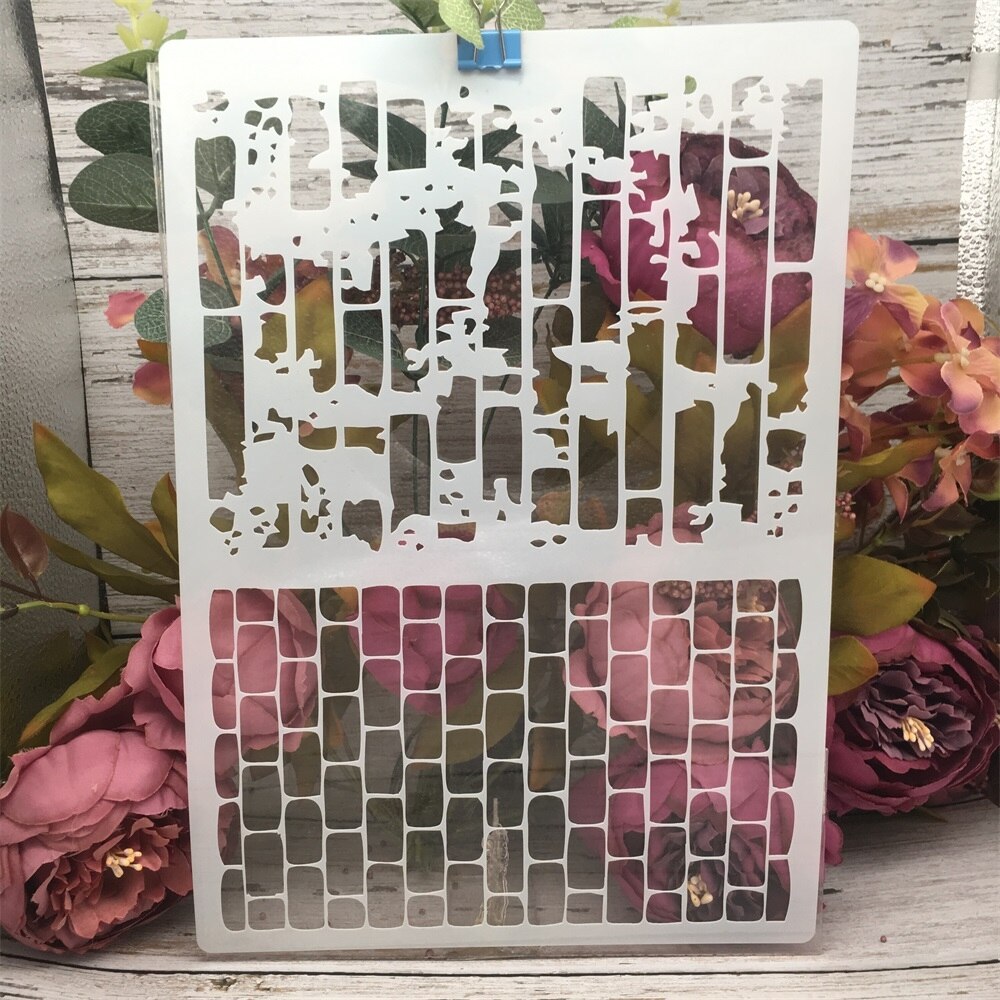 A4 29cm Rectangle Brick Bamboo DIY Layering Stenci... – Grandado