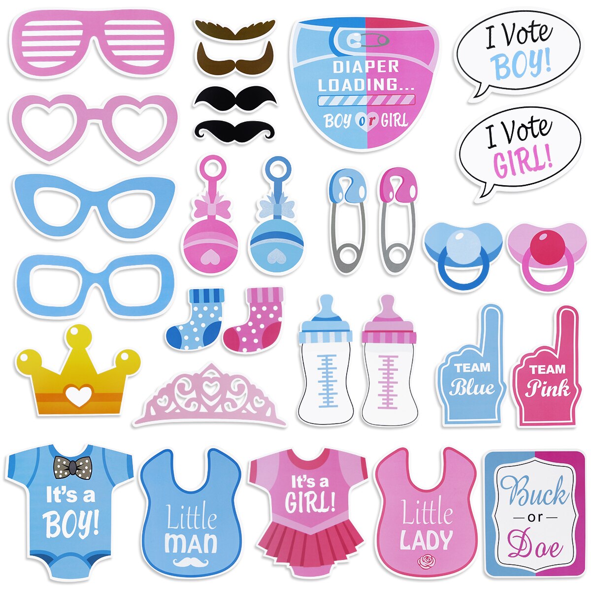 TINKSKY 30pcs Girls Boys Baby Shower Birthday Part... – Vicedeal