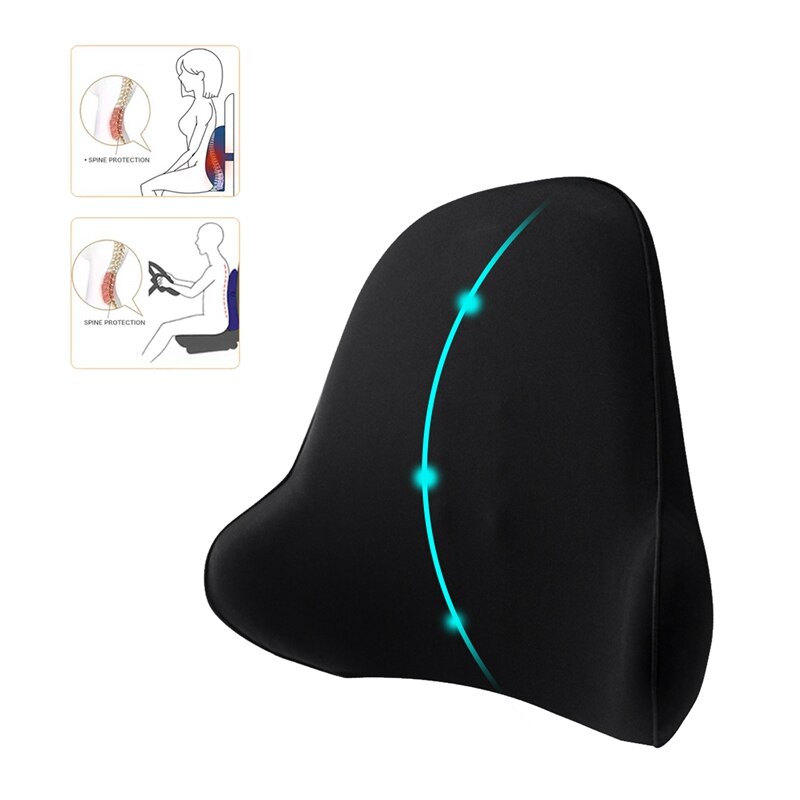 Lumbar Support Pillow Back Cushion for Car Office ... – Vicedeal