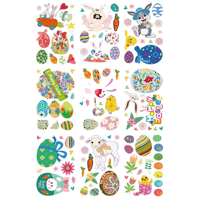 Easter Window Sticker Happy Easter Decoration for ... – Vicedeal