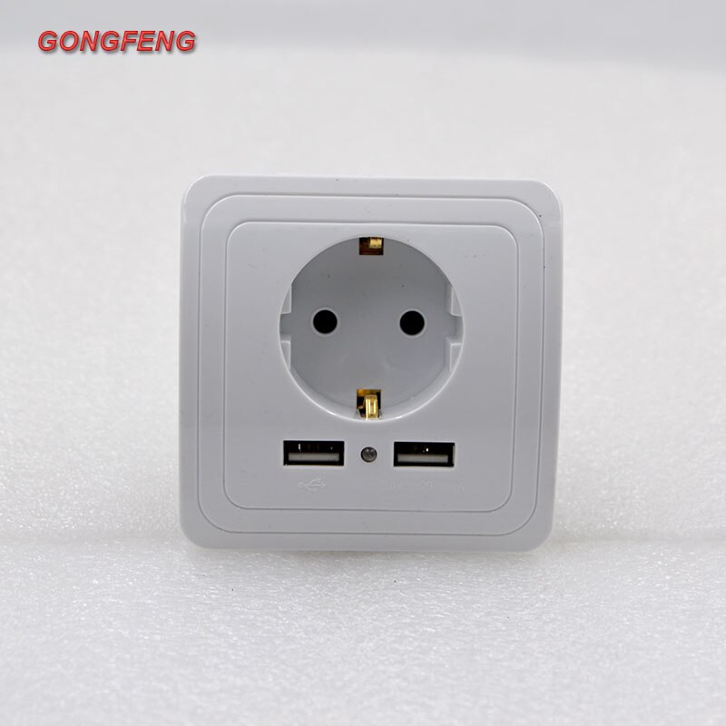 GONGFENG 86 Type Stopcontact met Dubbele USB Duits... – Vicedeal