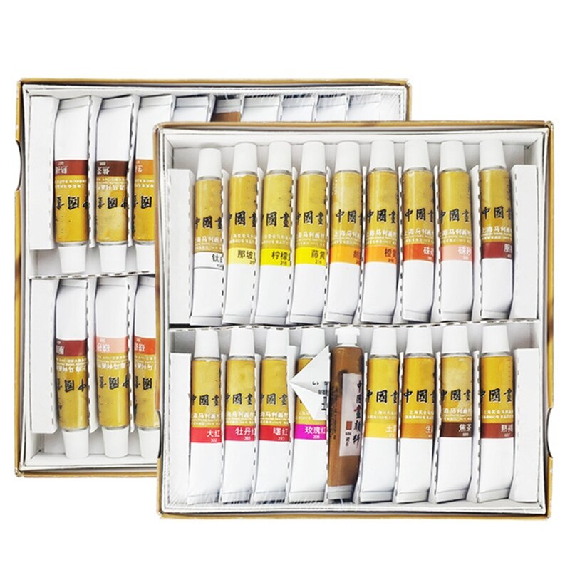 12/18/24/36 Colors 5/12ml Chinese Painting Pigment... – Grandado