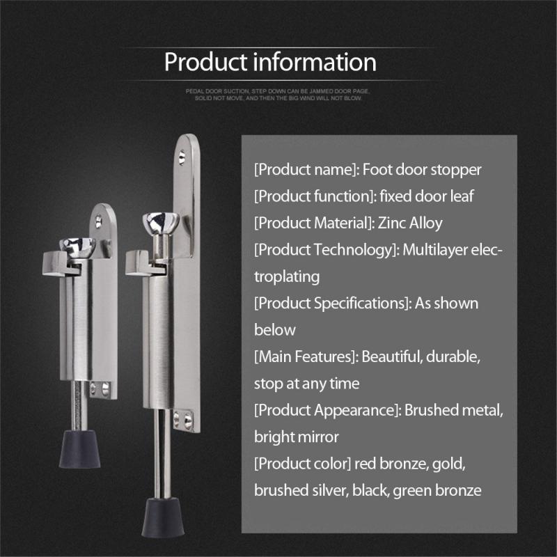 Kickdown Door Stops Zinc Alloy Foot-operated Lever... – Grandado
