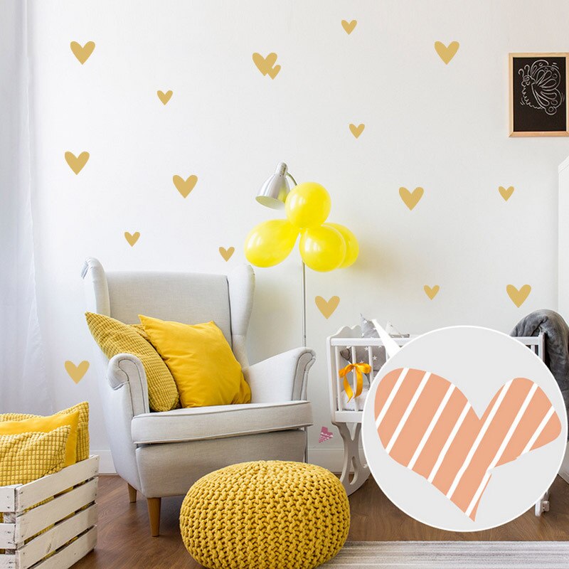 Cute Love Heart Wall Sticker For Kids Room Baby Gi... – Grandado