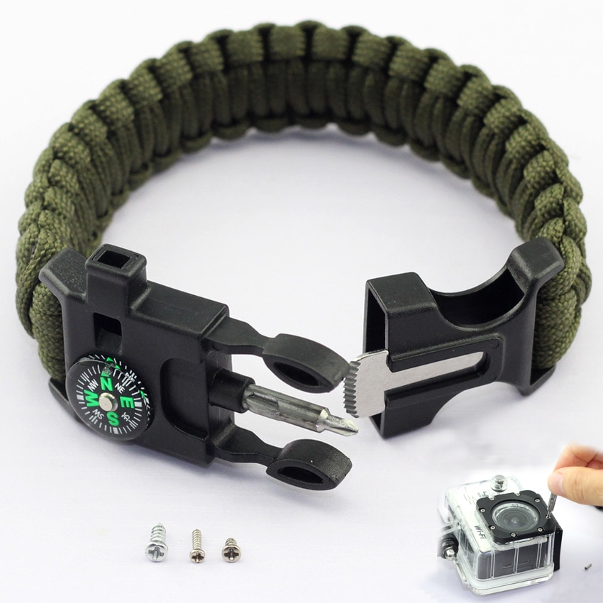 Camping Bracelet Compass Phillips Screwdriver Whis... – Vicedeal