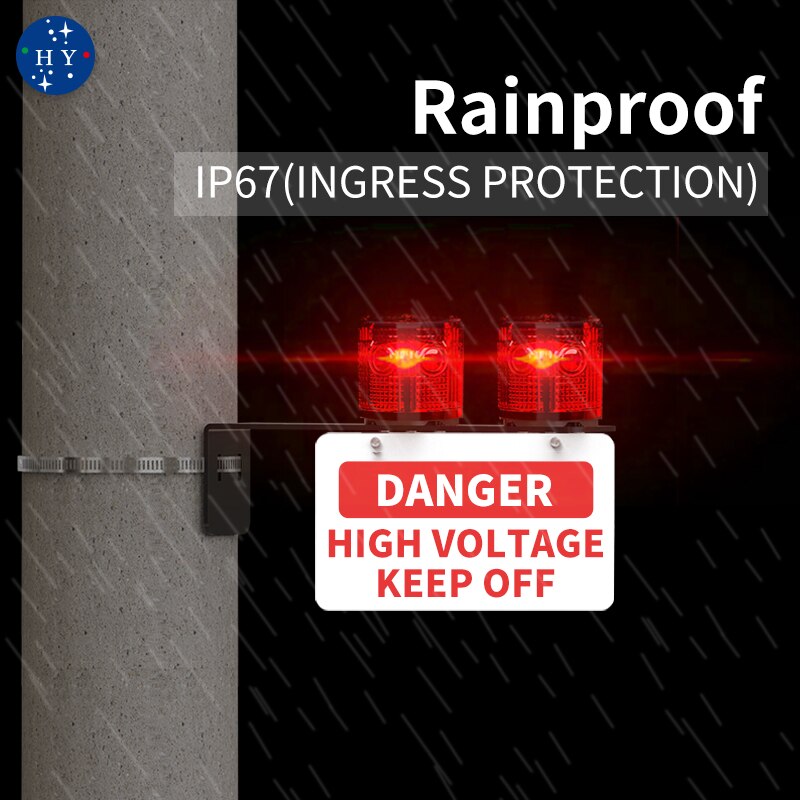 Solar warning light pole support obstruction light... – Grandado