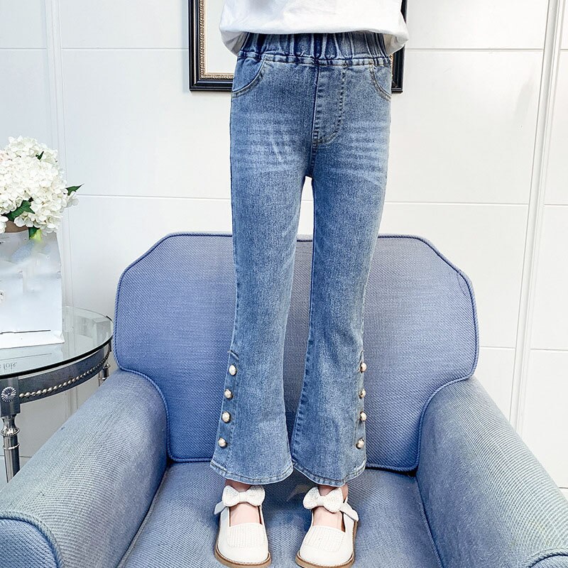 Girls' Jeans Korean Spring Autumn Summer Trous... – Grandado